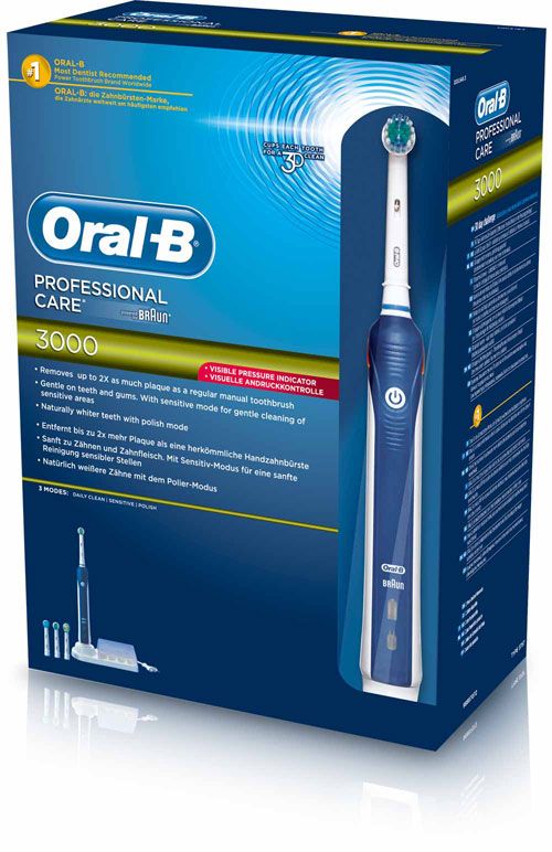 Oral-B PC3000 ProfessionalCare Electric Toothbrush - Free Delivery